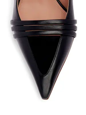 MALONE SOULIERS 45mm Tanner Leather Pumps