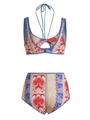 Etro Graphic-print Twisted Bikini Set