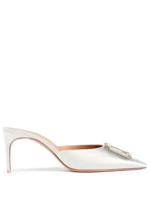 MALONE SOULIERS Mona 70mm Leather Mules - White