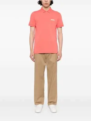 BOSS Logo-appliqué Short-sleeve Polo Shirt - Pink