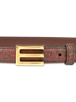 Etro Paisley-print Reversible Leather Belt