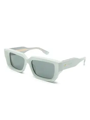 Gucci Logo-debossed Sunglasses - Green