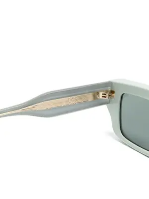 Gucci Logo-debossed Sunglasses - Green