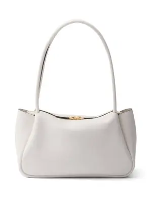 Prada Darling Medium Leather Shoulder Bag - White