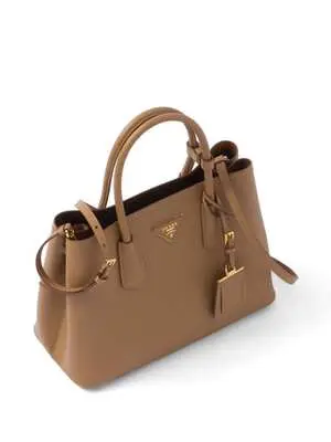 Prada Saffiano Leather Tote Bag - Brown