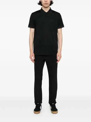 BOSS Logo-print Monogram-pattern Polo Shirt