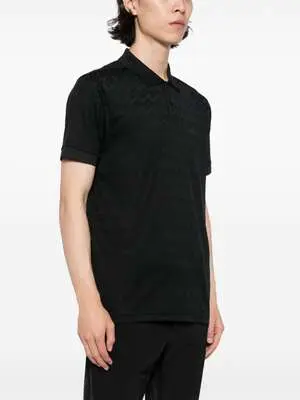 BOSS Logo-print Monogram-pattern Polo Shirt