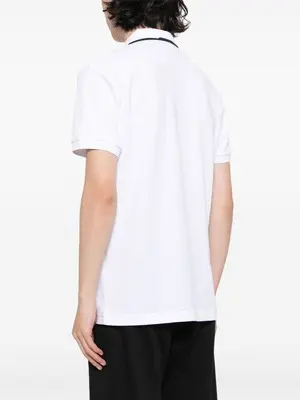 BOSS Logo-print Cotton Polo Shirt - White