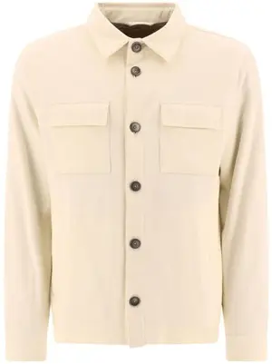 Herno Button-up Shirt Jacket - White