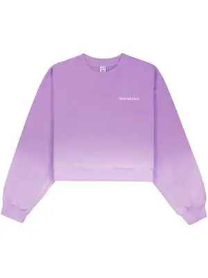 Sporty & Rich Dip Dye Logo-embroidered Sweatshirt
