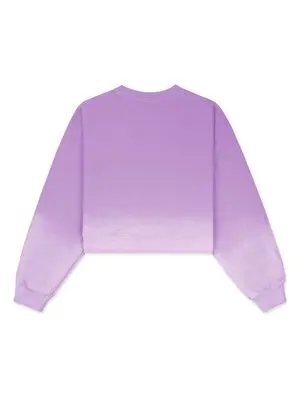 Sporty & Rich Dip Dye Logo-embroidered Sweatshirt