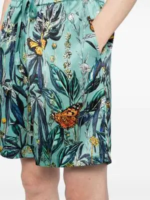 NAHMIAS Botanical Silk-blend Shorts