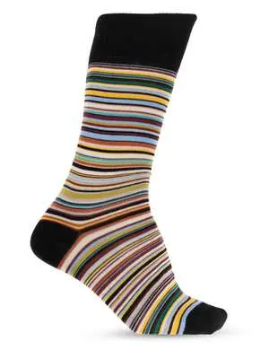 Paul Smith Striped Three-pair Socks Set - Black