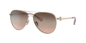 COACH Aviator Sunglasses - Brown Pink Gradient