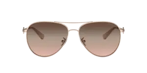 COACH Aviator Sunglasses - Brown Pink Gradient