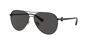 COACH Aviator Sunglasses Grey Solid