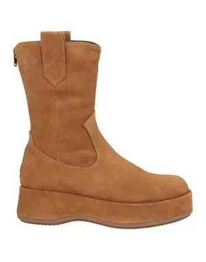 PALOMA BARCELO Suede Ankle Boots - Beige