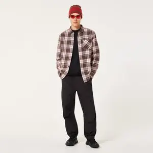 Oakley Podium Plaid Ls Flannel - Red,brown