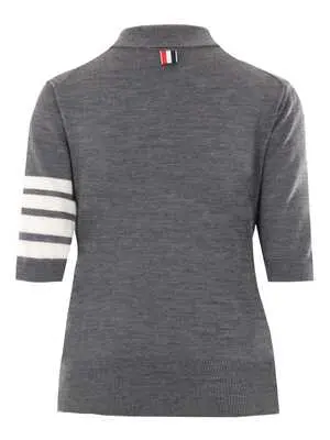 Thom Browne Short-sleeve Polo Shirt - Grey