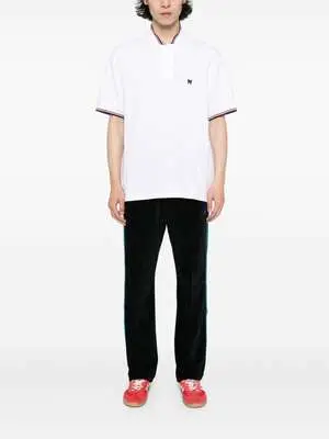 Needles Logo-embroidered Velour Track Pants