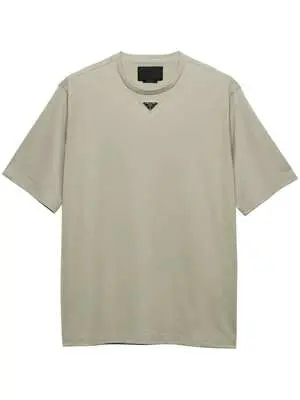 Prada Cotton T-shirt - Neutrals