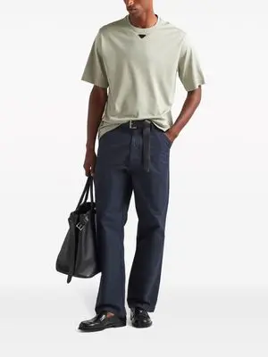 Prada Cotton T-shirt - Neutrals