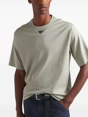 Prada Cotton T-shirt - Neutrals