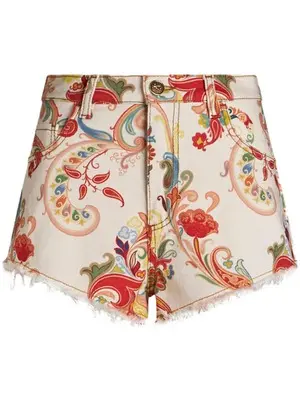 Etro Denim Shorts For Women