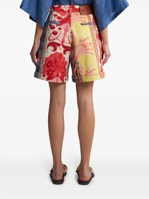 Etro Graphic-print Twill Shorts