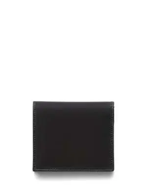 Prada Re-nylon Enamel-triangle Logo Wallet - Black