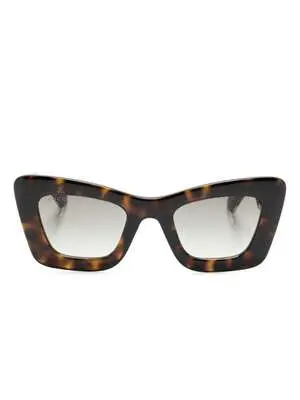 Gucci Tortoiseshell Cat-eye Sunglasses - Brown