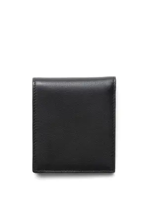 Prada Logo-stamp Bi-fold Leather Wallet