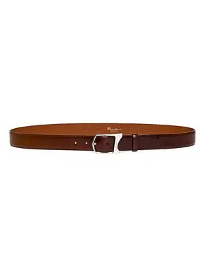 Santoni Leather Belt Brown