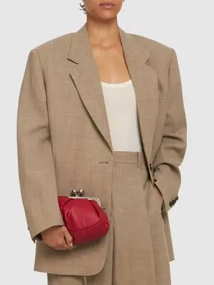 Max Mara Prati Leather Clutch