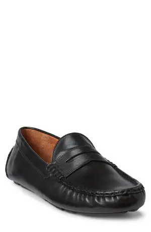Ralph Lauren Polo Anders Penny Driver Loafer - Black