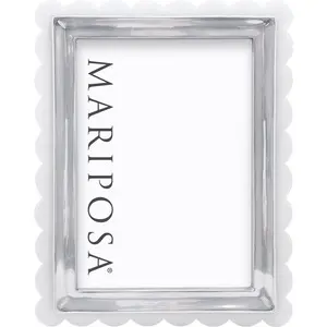 MARIPOSA Acrylic Scallop Picture Frame - White