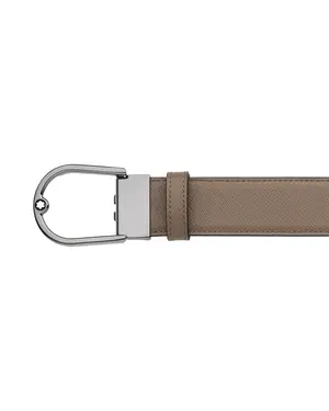 Montblanc Reversible Saffiano Leather Horseshoe Buckle Belt