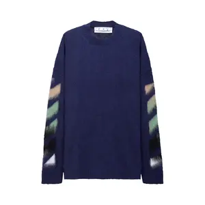 Off-White Brushed Crewneck - Blue
