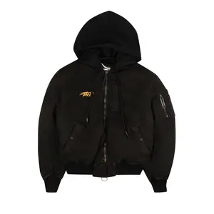 Off-White Stencil Bomber Jacket - Black