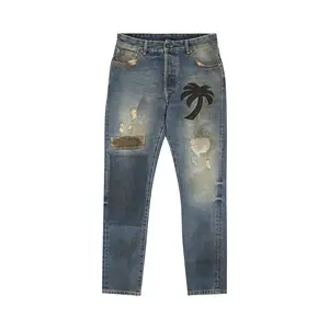 Palm Angels Curved Palm Patch Jeans