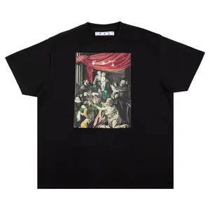Off-White Caravaggio Painting Arrows Short-sleeve T-shirt - Black