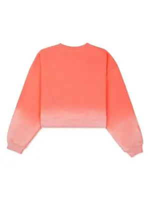Sporty & Rich Dip Dye Logo-embroidered Sweatshirt