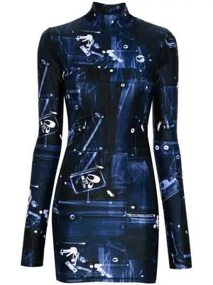 Coperni X-ray Print Mini Dress