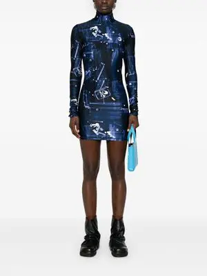Coperni X-ray Print Mini Dress