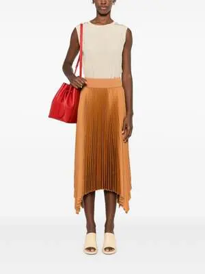 JOSEPH Ribbed-trim Silk Blouse