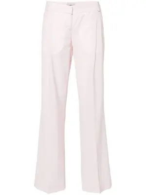 Coperni Check Pattern Flared Trousers - Pink