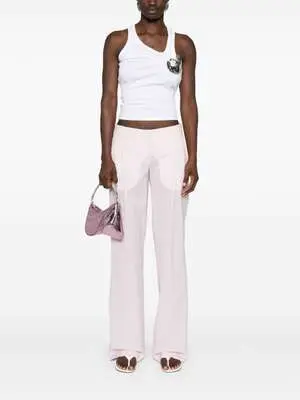 Coperni Check Pattern Flared Trousers