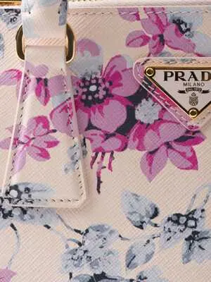 Prada Galleria Printed Saffiano Leather Bag