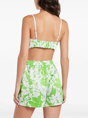 Michael Kors Floral-print Cropped Top