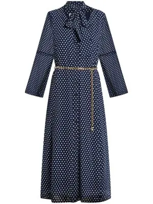 Michael Kors Polka-dot Midi Dress